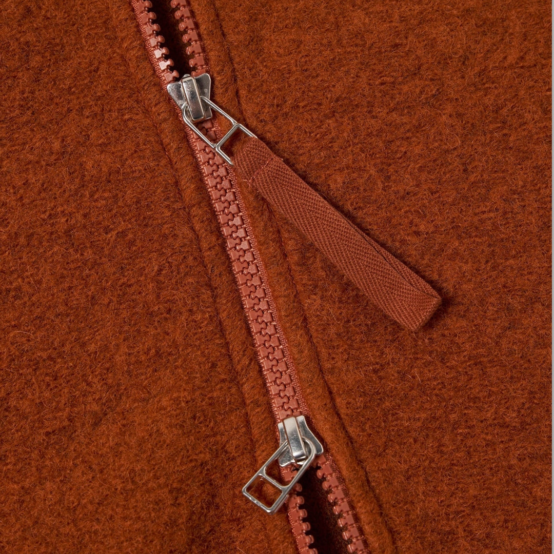 Universal Works Wool Fleece Vest I Rust – Le-fix.com